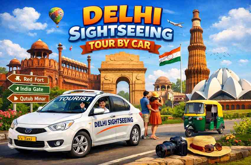 Delhi Sightseeing Tour by Car | Starts From ₹1499/- Vs Taxi Service
